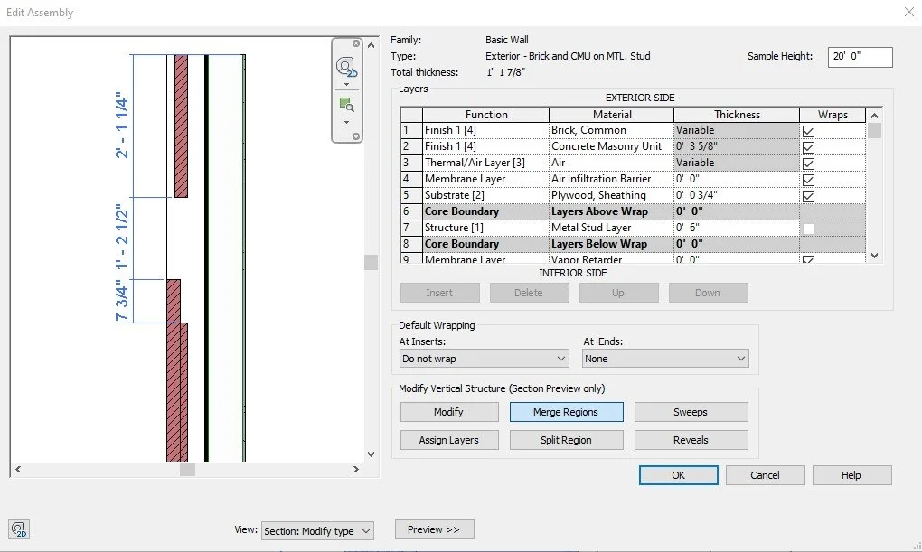 Creating Complex Wall Assemblies in Revit