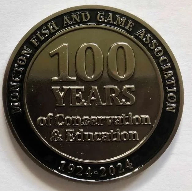 100th Anniversary Challenge Coin — Moncton Fish and Game Association