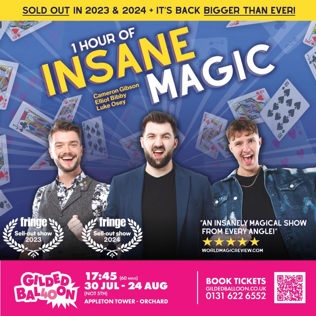 Top Magic Shows to See at the Edinburgh Festival Fringe 2025 — Cameron ...