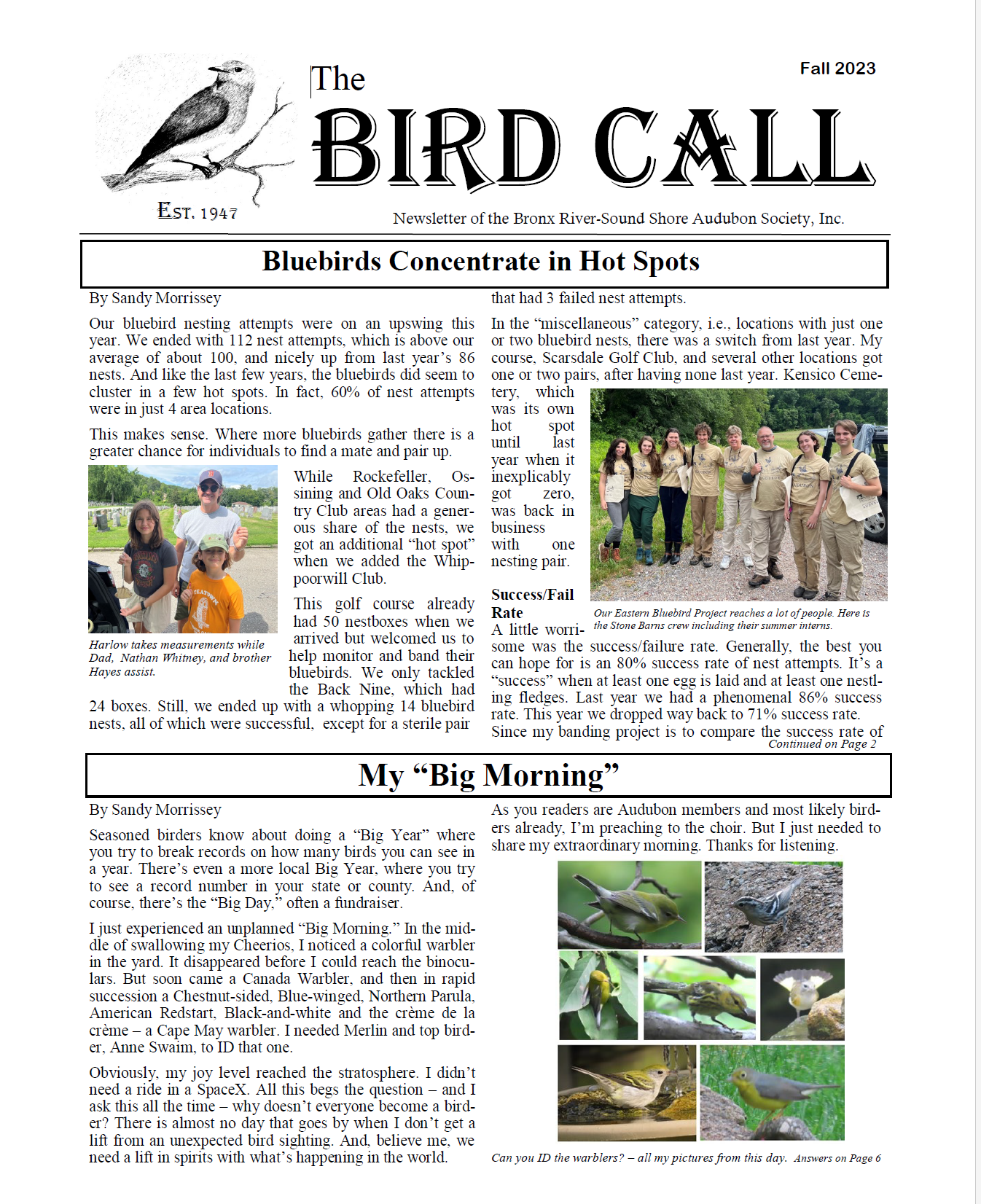 Current Newsletter — Bronx River Sound Shore Audubon