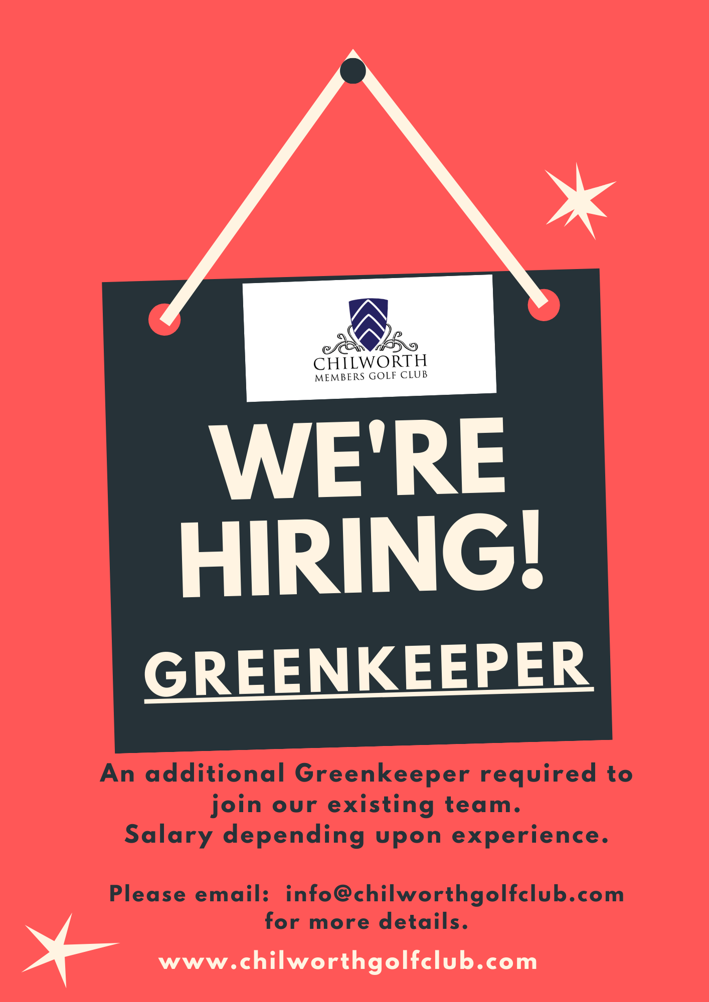 Careers — Chilworth Golf Club