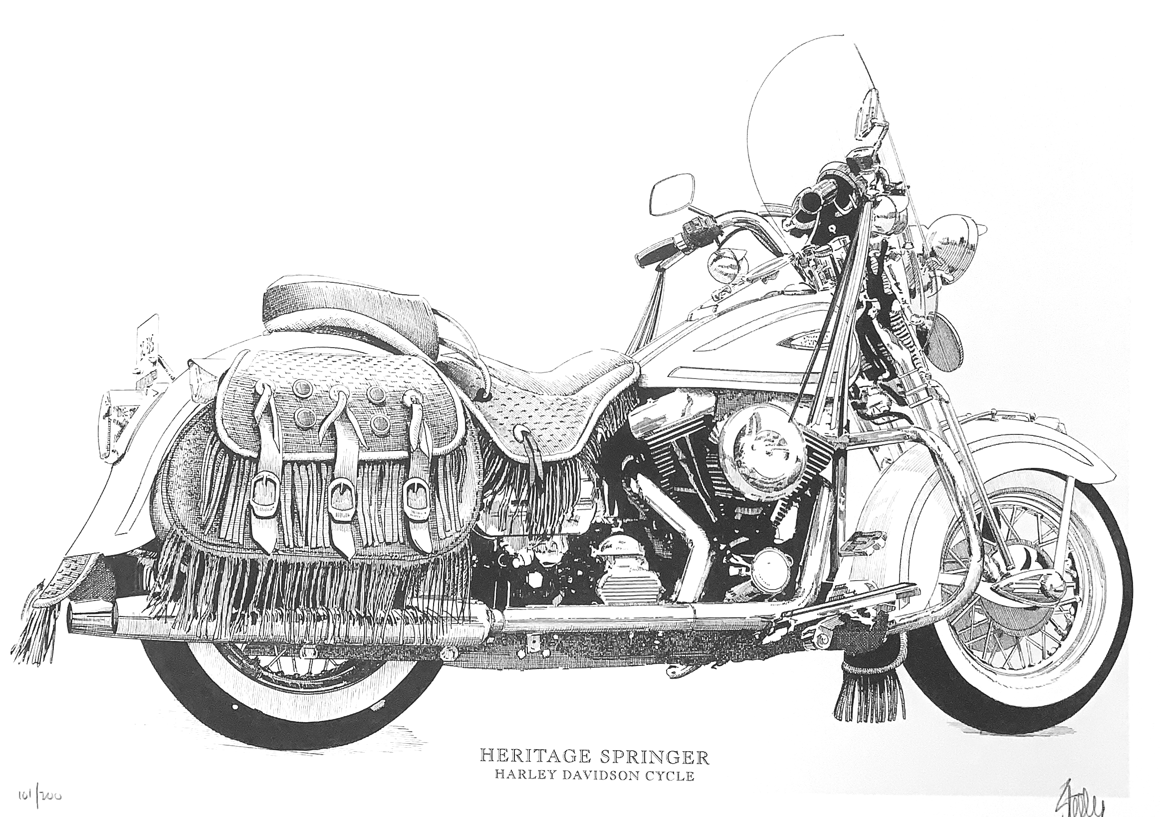 Harley Davidson Drawings