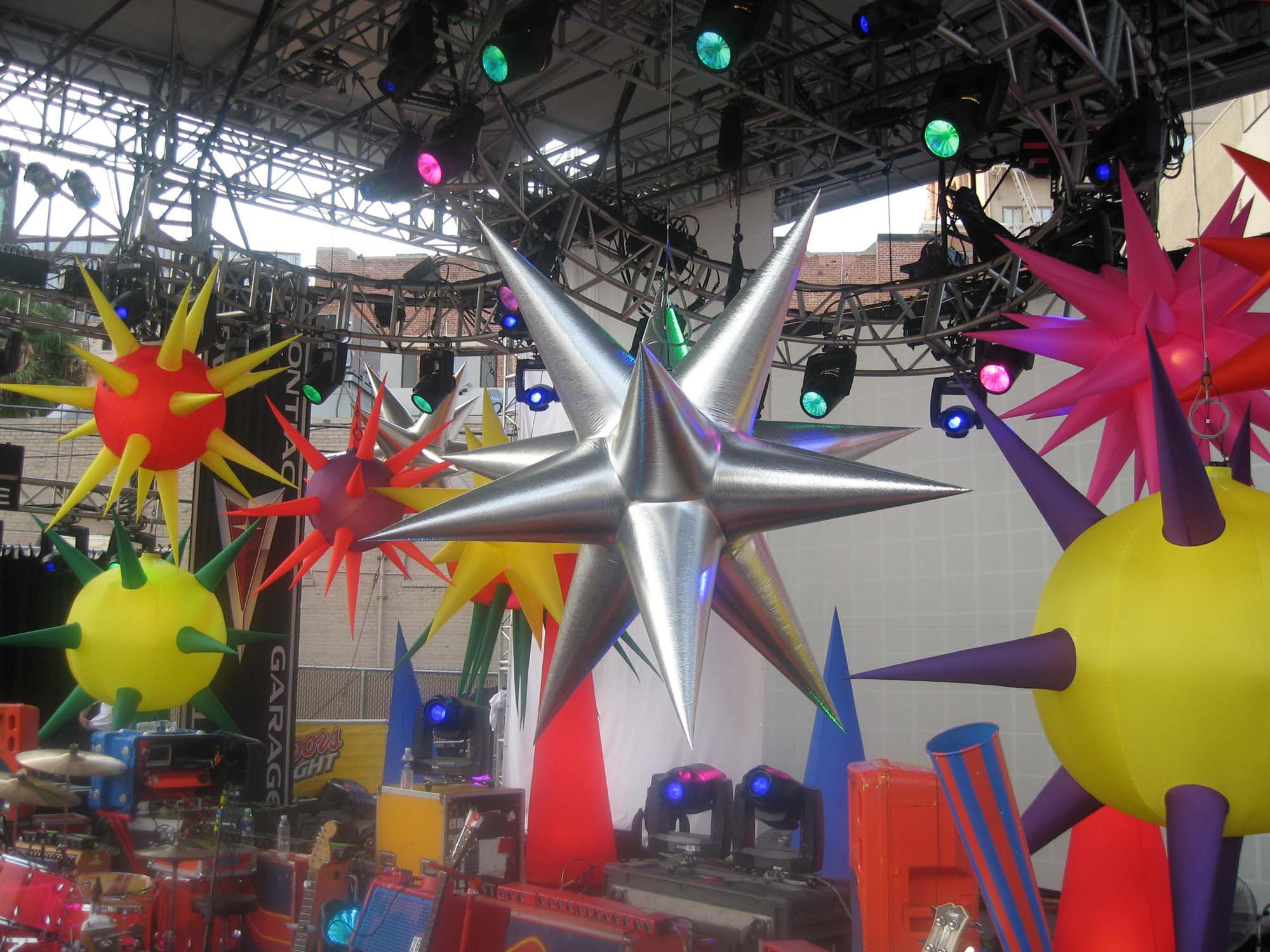 Inflatable Clouds with LED Lights, Inflatable Sun and planets are ...