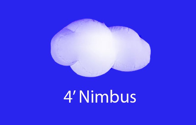 Inflatable Clouds with LED lighting, Inflatable Cloud with LED lights ...