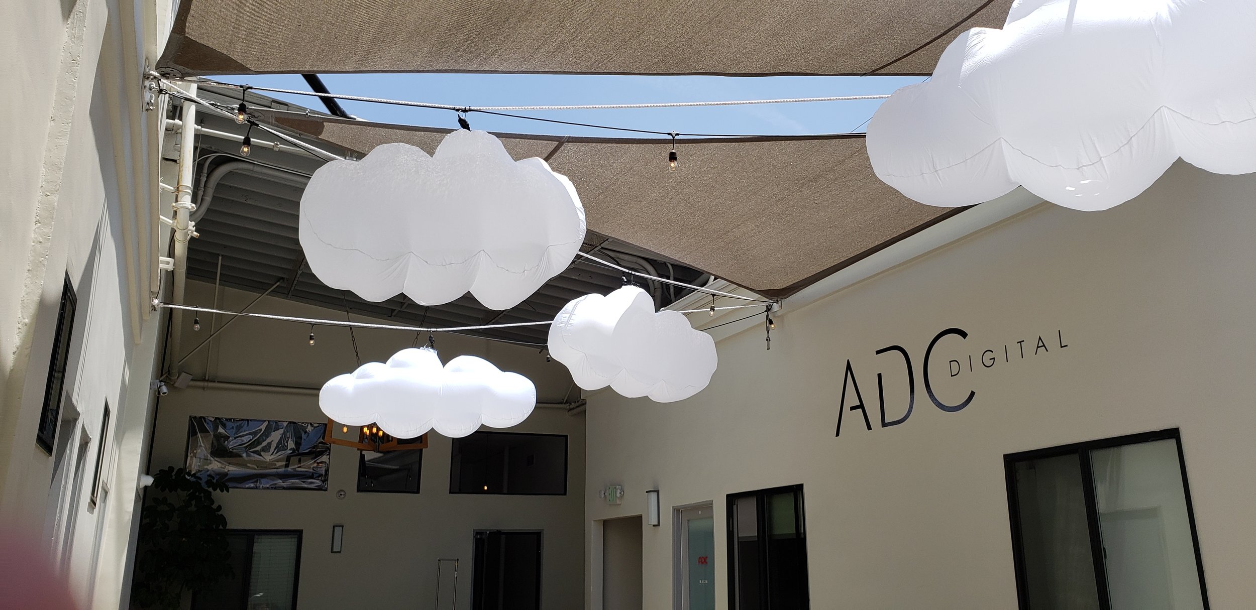 Inflatable Clouds with LED lighting, Inflatable Cloud with LED lights ...