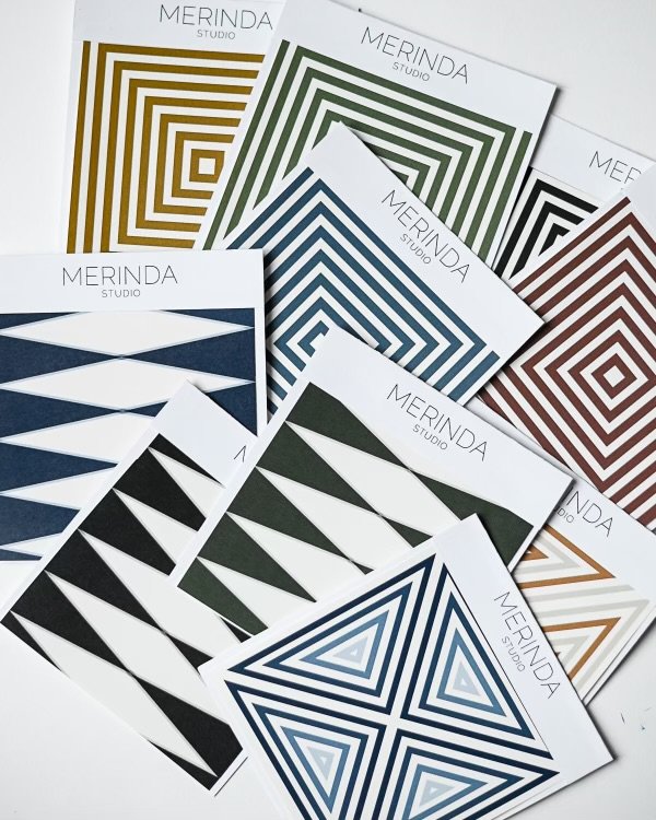 Triangle Pattern Black And White Border