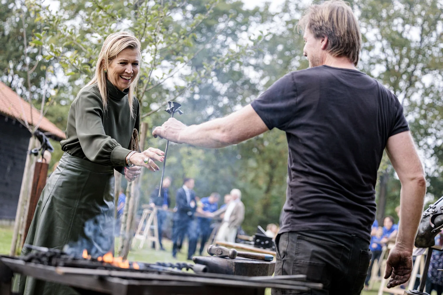 Queen Maxima Visits Cultural Fund's RIBO in Hengelo — Royal Portraits ...