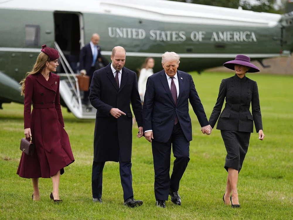 The Prince and Princess of Wales Welcome the President and First Lady ...