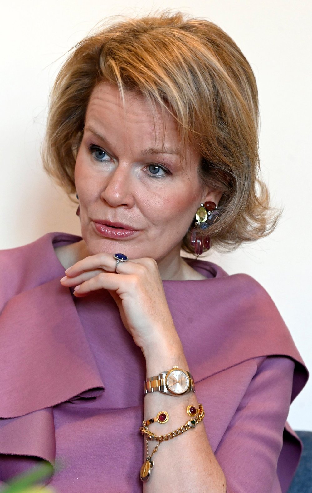 Queen Mathilde Visits Sint-Lievenscollege in Gent — Royal Portraits Gallery