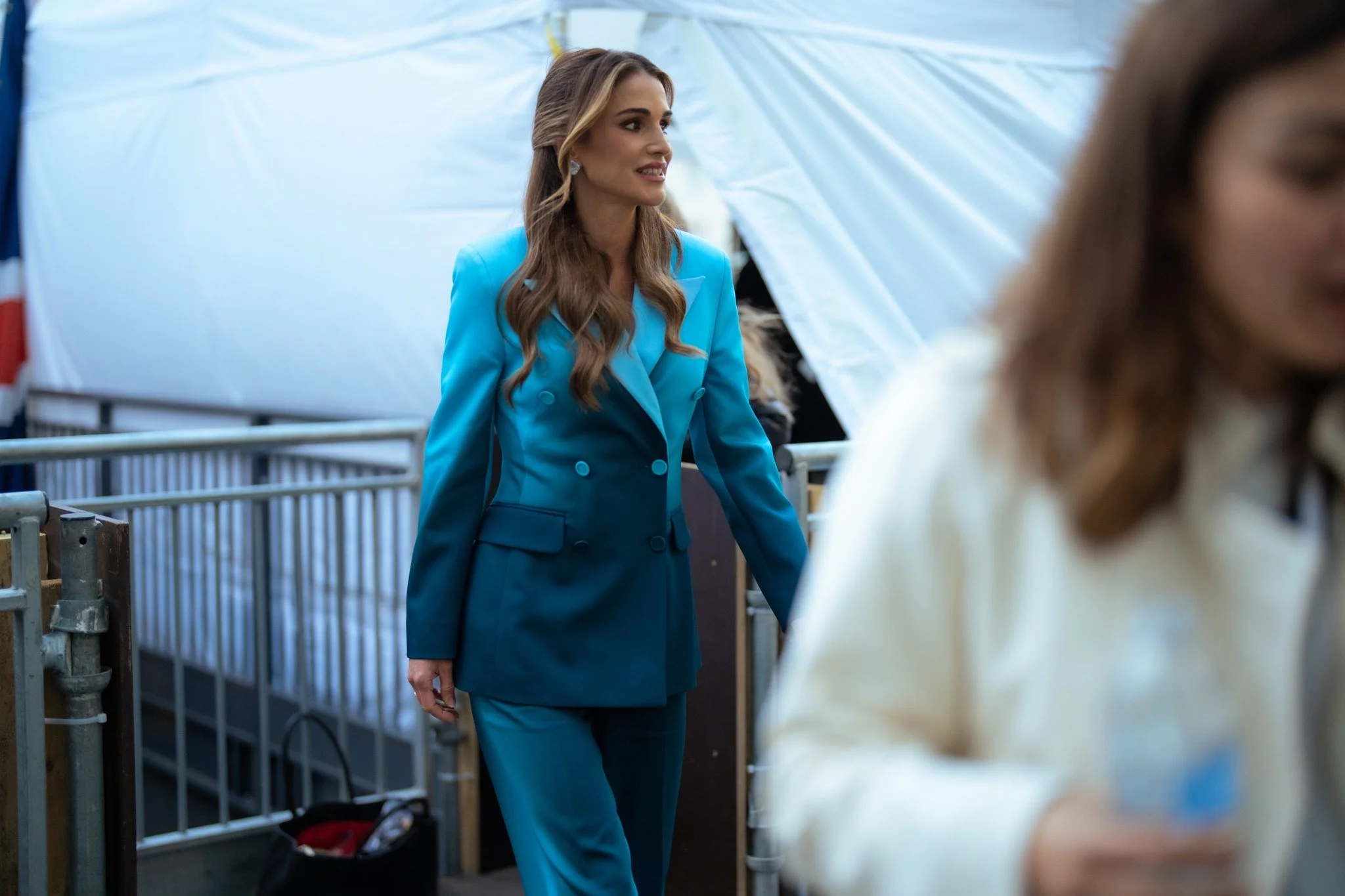 Queen Rania Attends BBC Interview in London — Royal Portraits Gallery