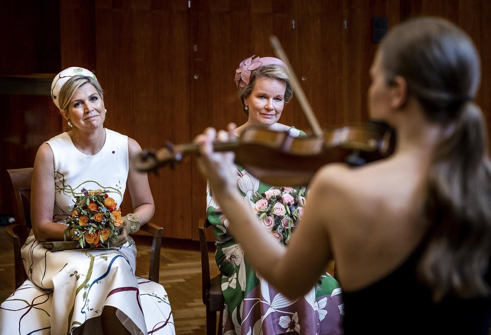 Queen Mathilde and Queen Maxima Visit Queen Elisabeth Music Chapel ...