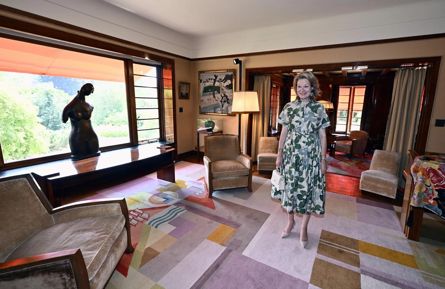 Queen Mathilde Visits van Buuren Museum & Gardens in Uccle — Royal ...