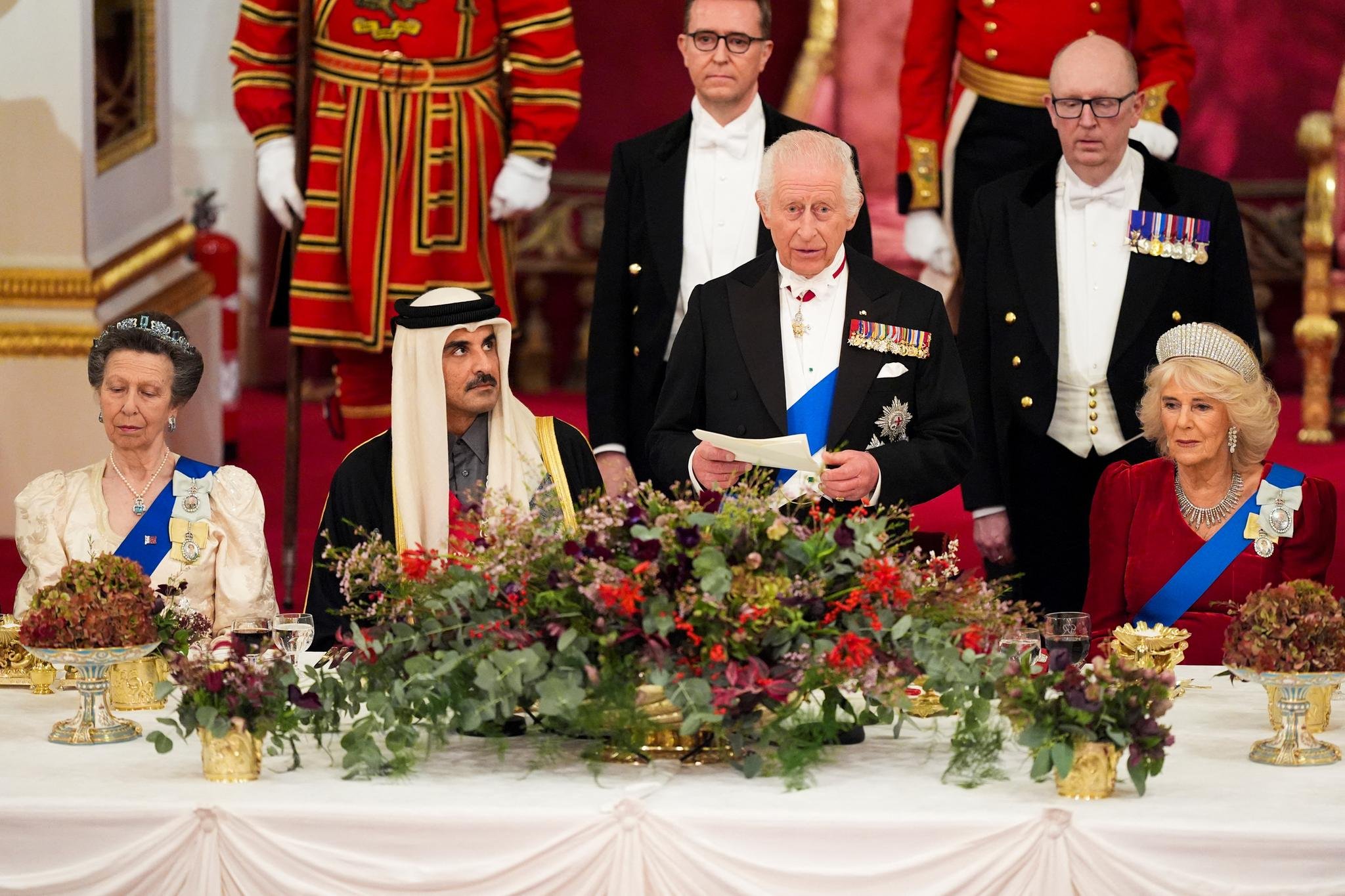The King and Queen of the United Kingdom Host State Banquet in Honour ...