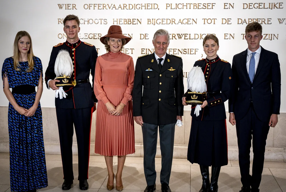 The King and Queen of the Belgians Attend Princess Elisabeth's Officer ...