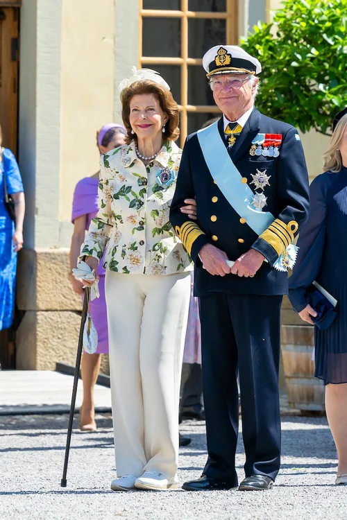 The King and Queen of Sweden Attend Christening of Princess Ines ...