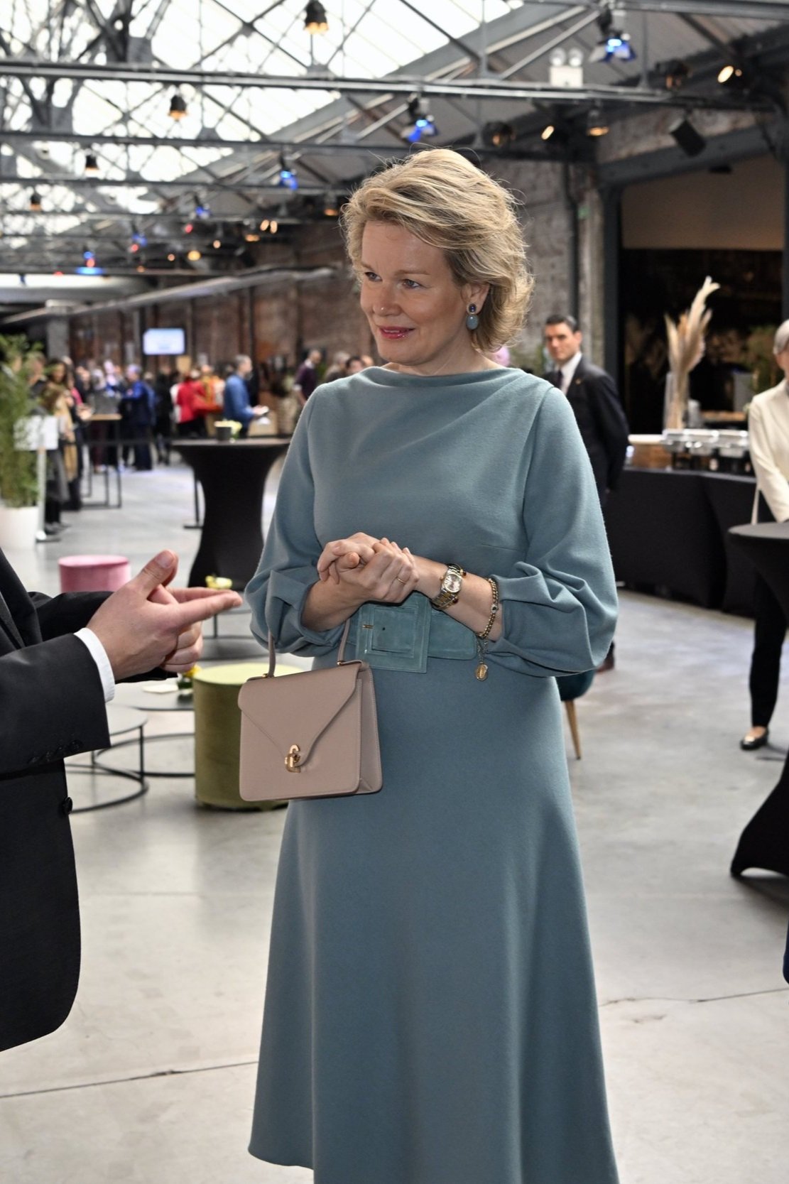 Queen Mathilde Visits Exhibition in Anderlecht — Royal Portraits Gallery