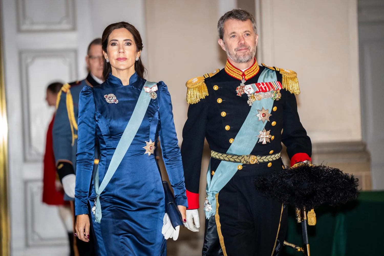 The Crown Prince and Crown Princess of Denmark Attend the 2024 New Year ...