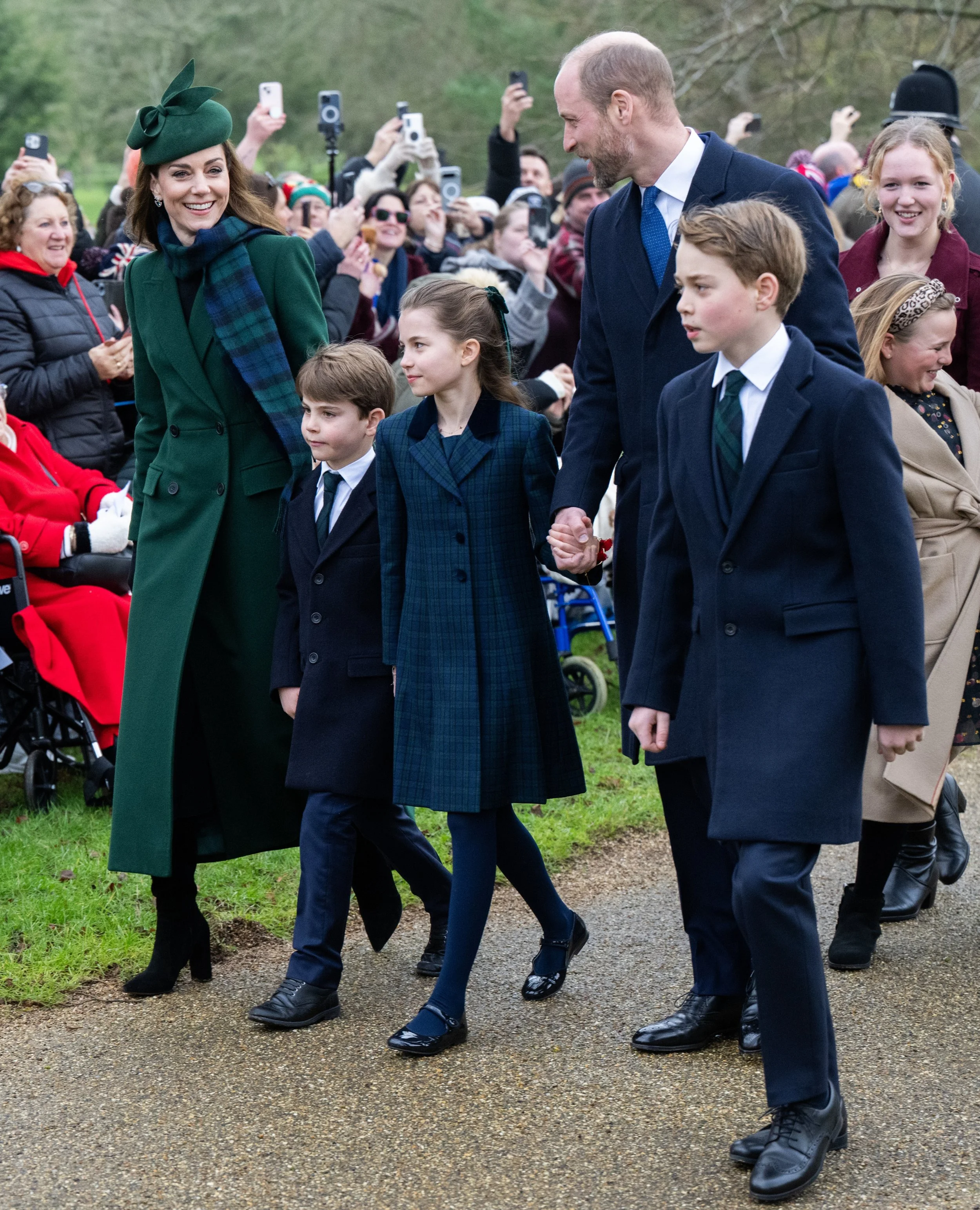 The Prince and Princess of Wales Attend Christmas Day Service 2024 ...