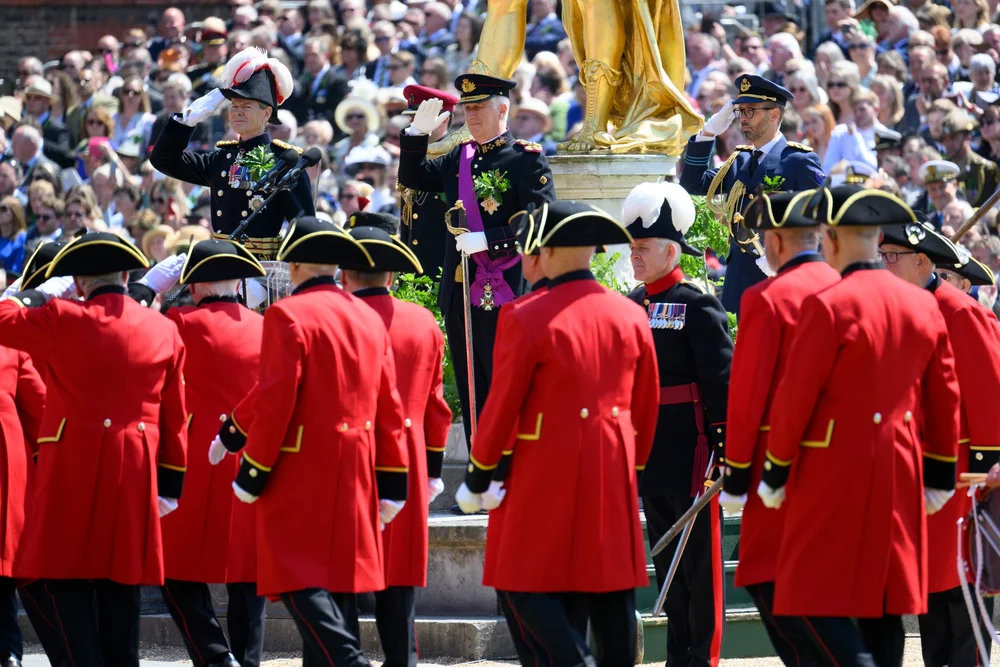 The King and Queen of Belgium Attend Chelsea Pensioners Parade in ...