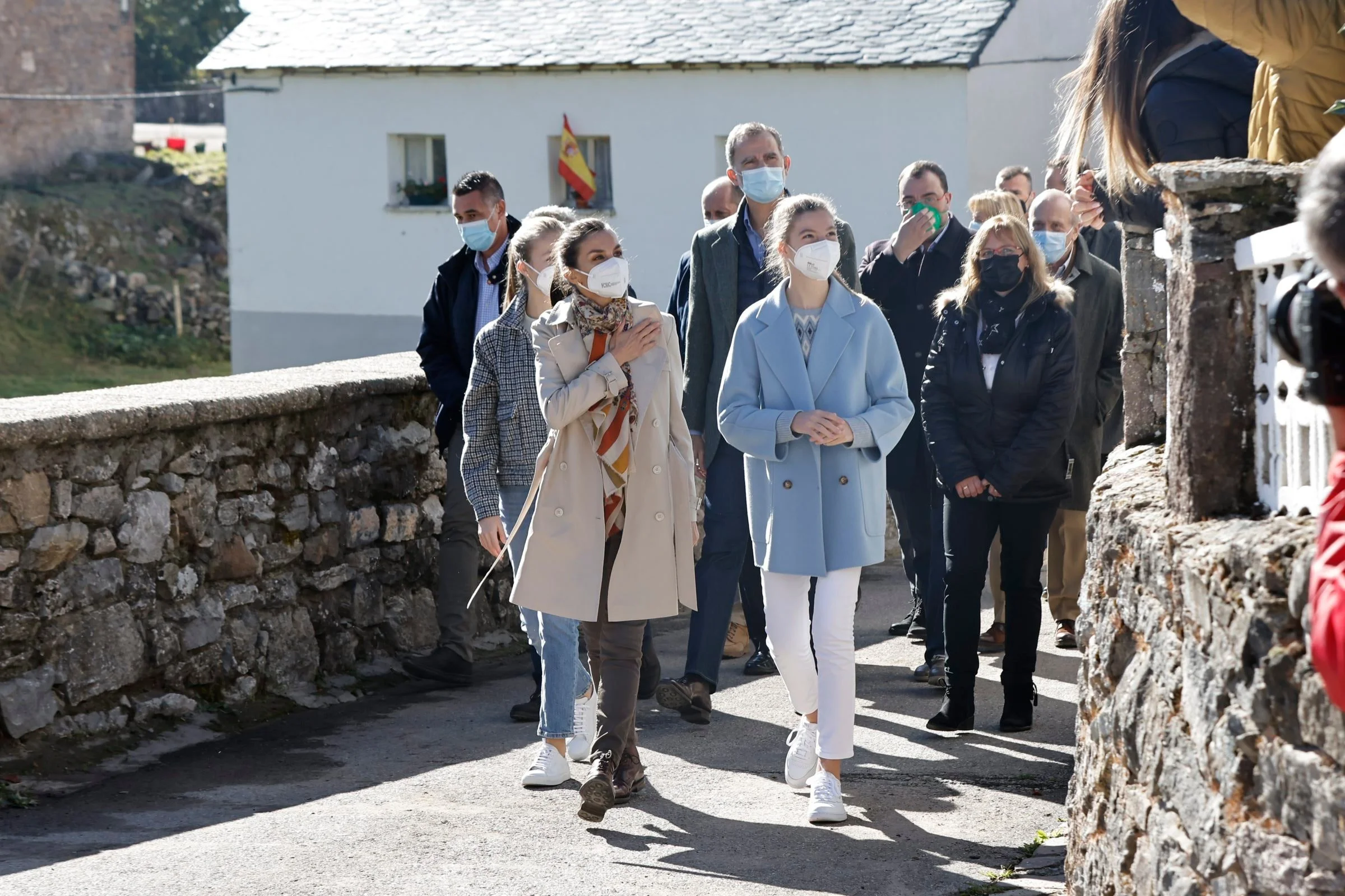 The Royal Family of Spain Visit Santa Maria del Puerto de Somiedo ...
