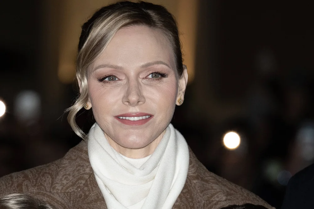 The Prince and Princess of Monaco Turn on Christmas Lights at the Place ...