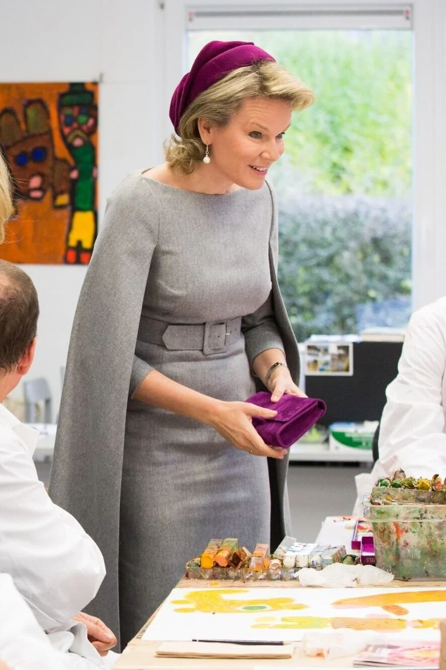 Queen Mathilde and the First Lady of France Visit Care Centre — Royal ...