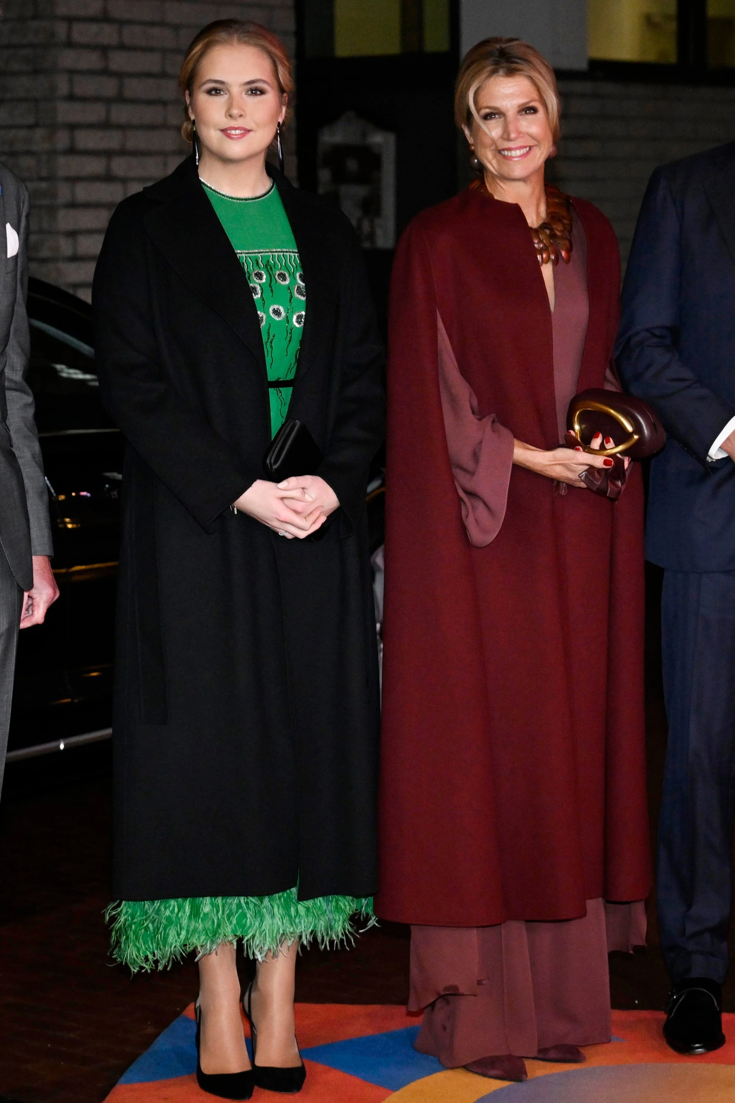 The King and Queen of the Netherlands and the Princess of Orange ...