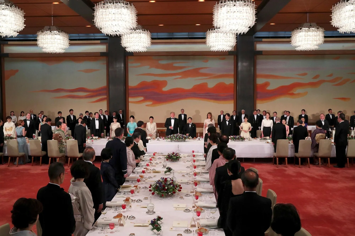 The Emperor and Empress of Japan Host State Dinner for the President ...