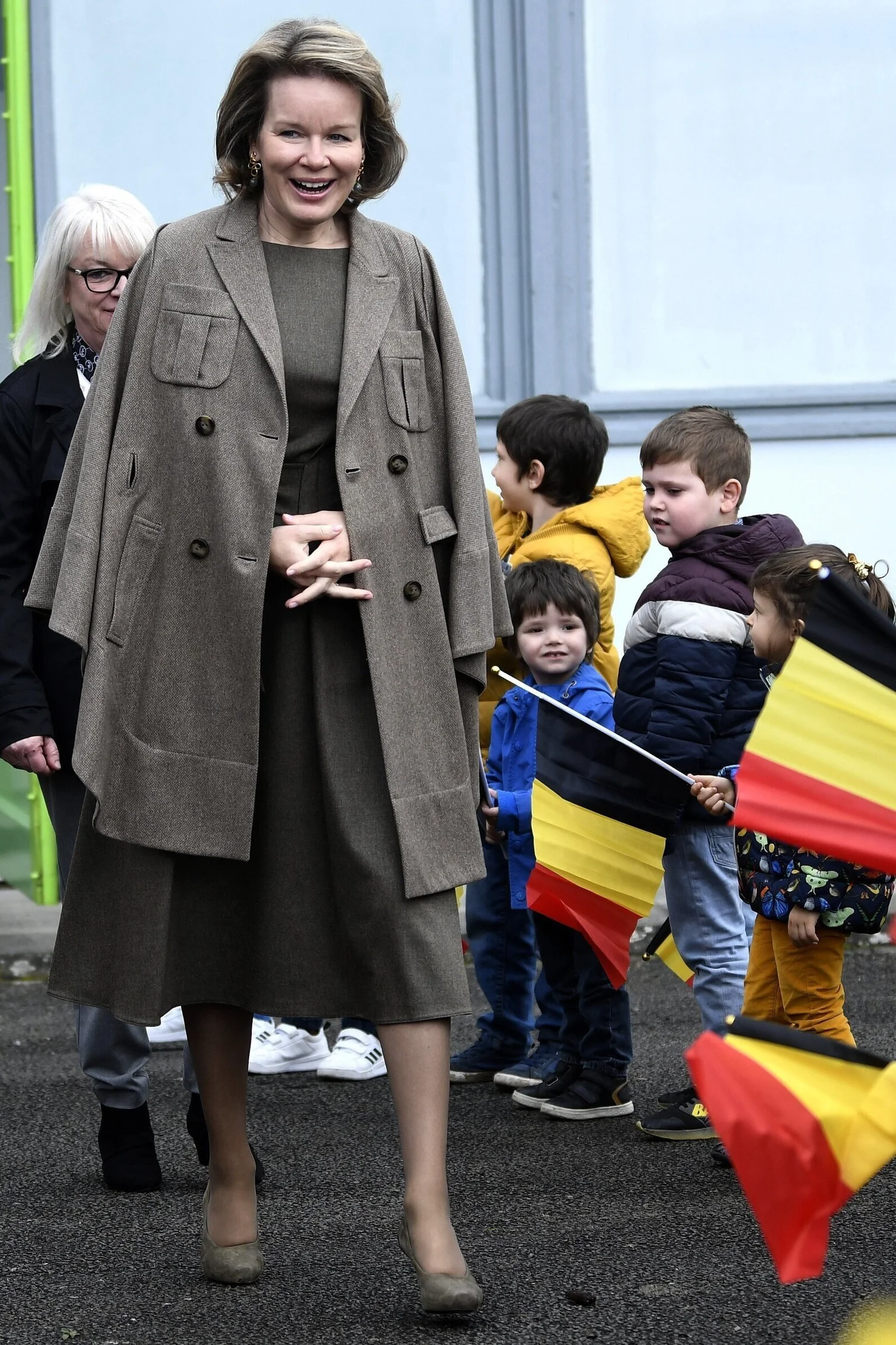 Queen Mathilde Visits School — Royal Portraits Gallery