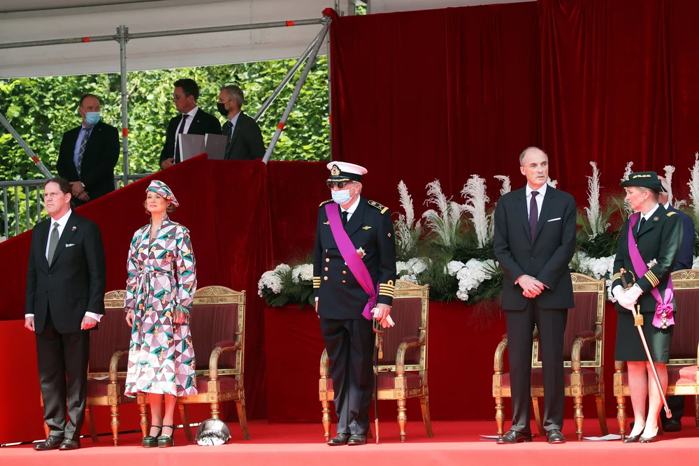 Princess Delphine Attends National Day Parade 2021 — Royal Portraits ...