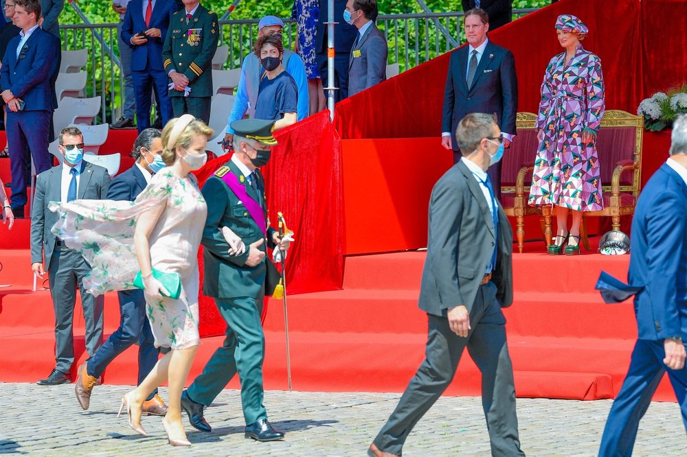 Princess Delphine Attends National Day Parade 2021 — Royal Portraits ...