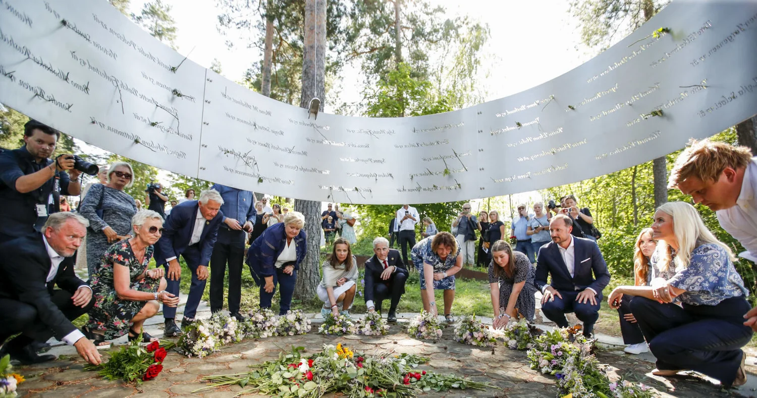 The Crown Prince and Crown Princess of Norway Commemorate the July 22 ...