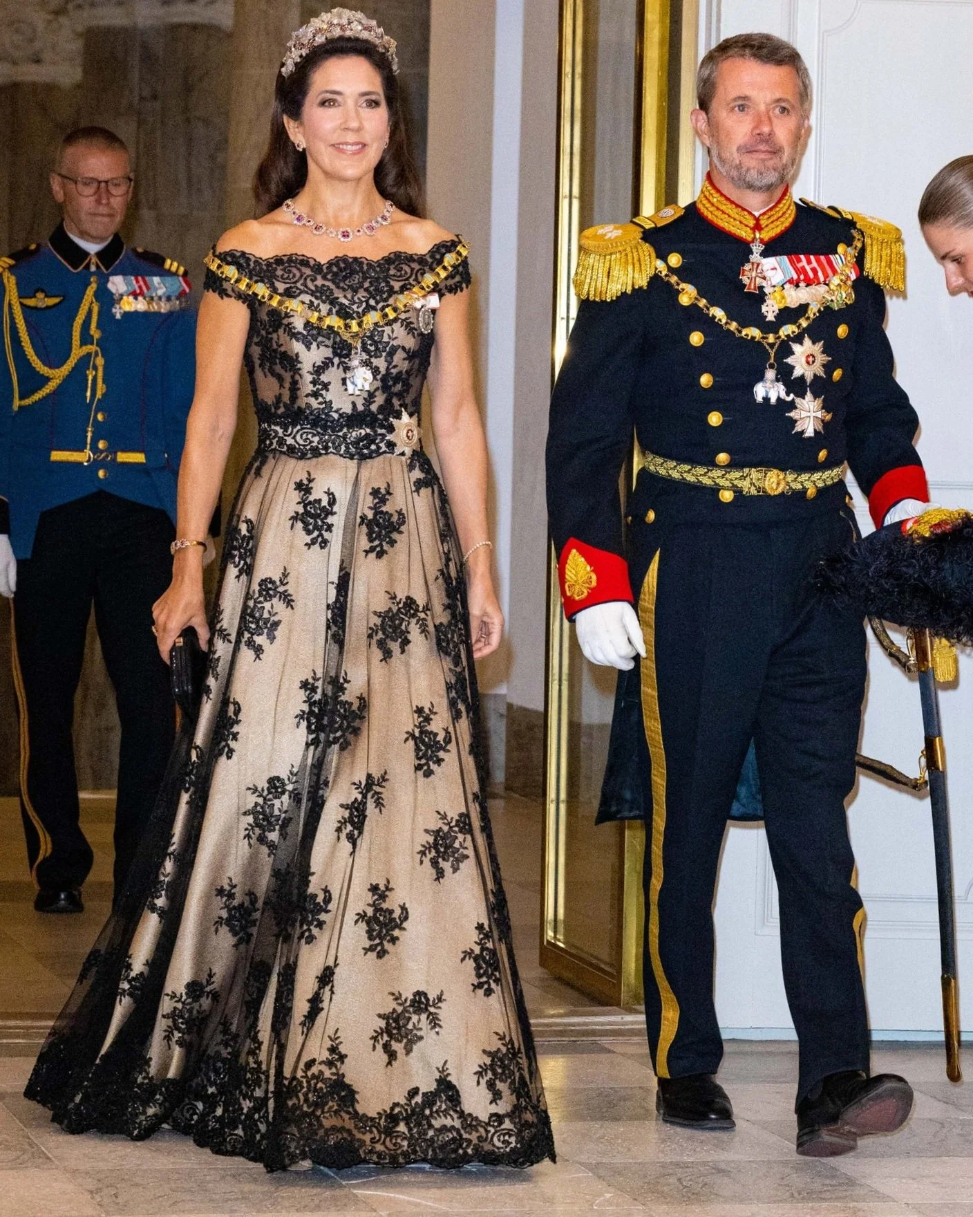 The Crown Prince and Crown Princess of Denmark Attend Banquet ...