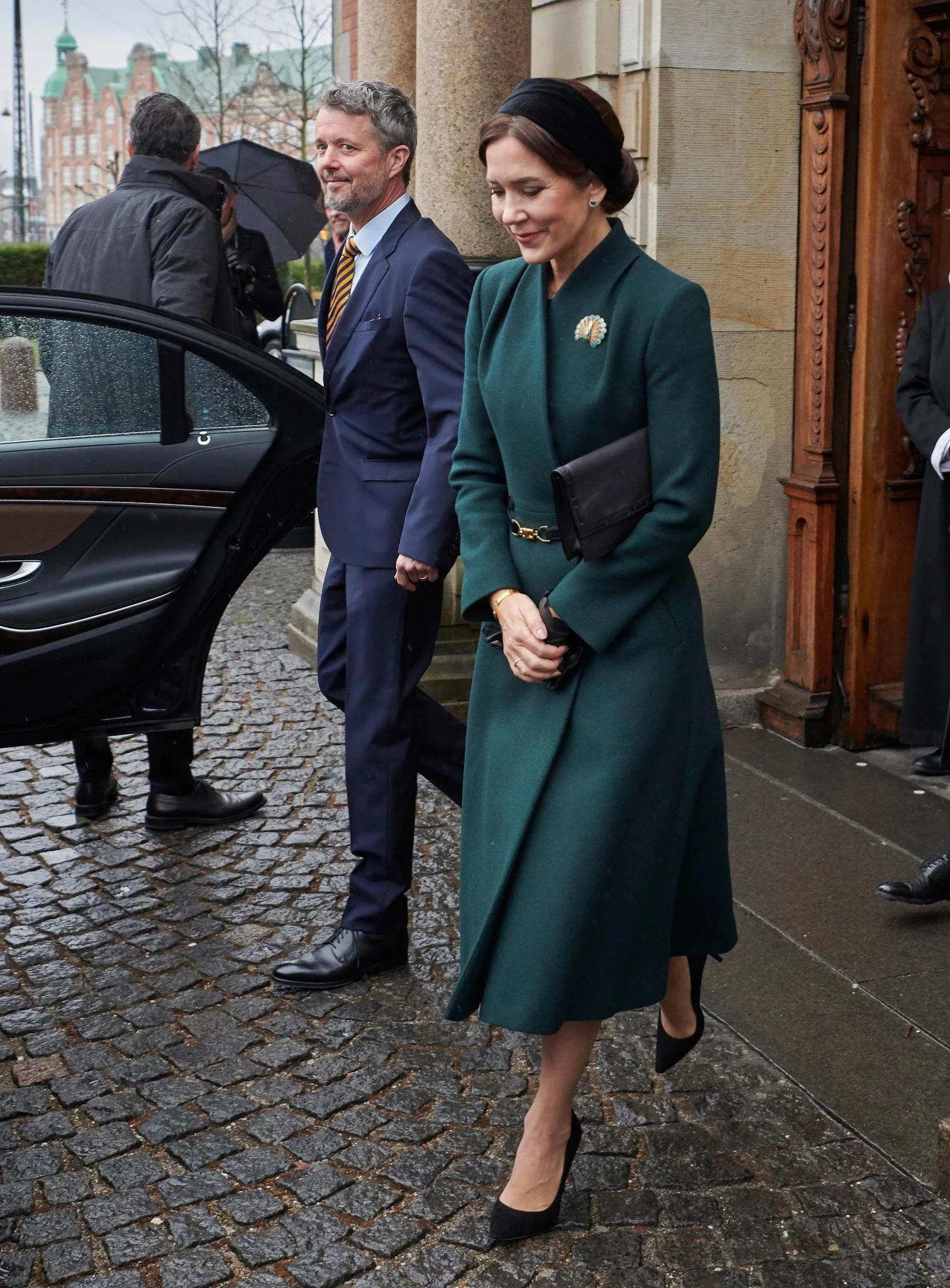 The Crown Prince and Crown Princess of Denmark Attend Service ...