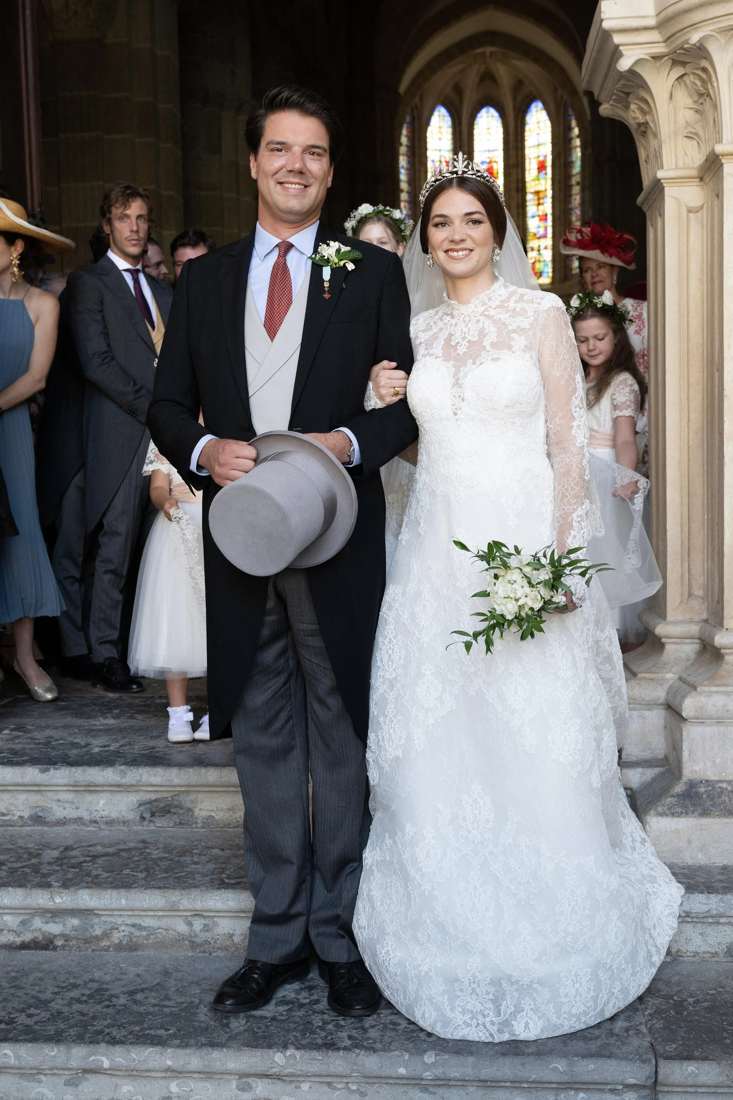 Wedding of Prince Amaury of Bourbon-Parma and Pélagie de Mac Mahon ...