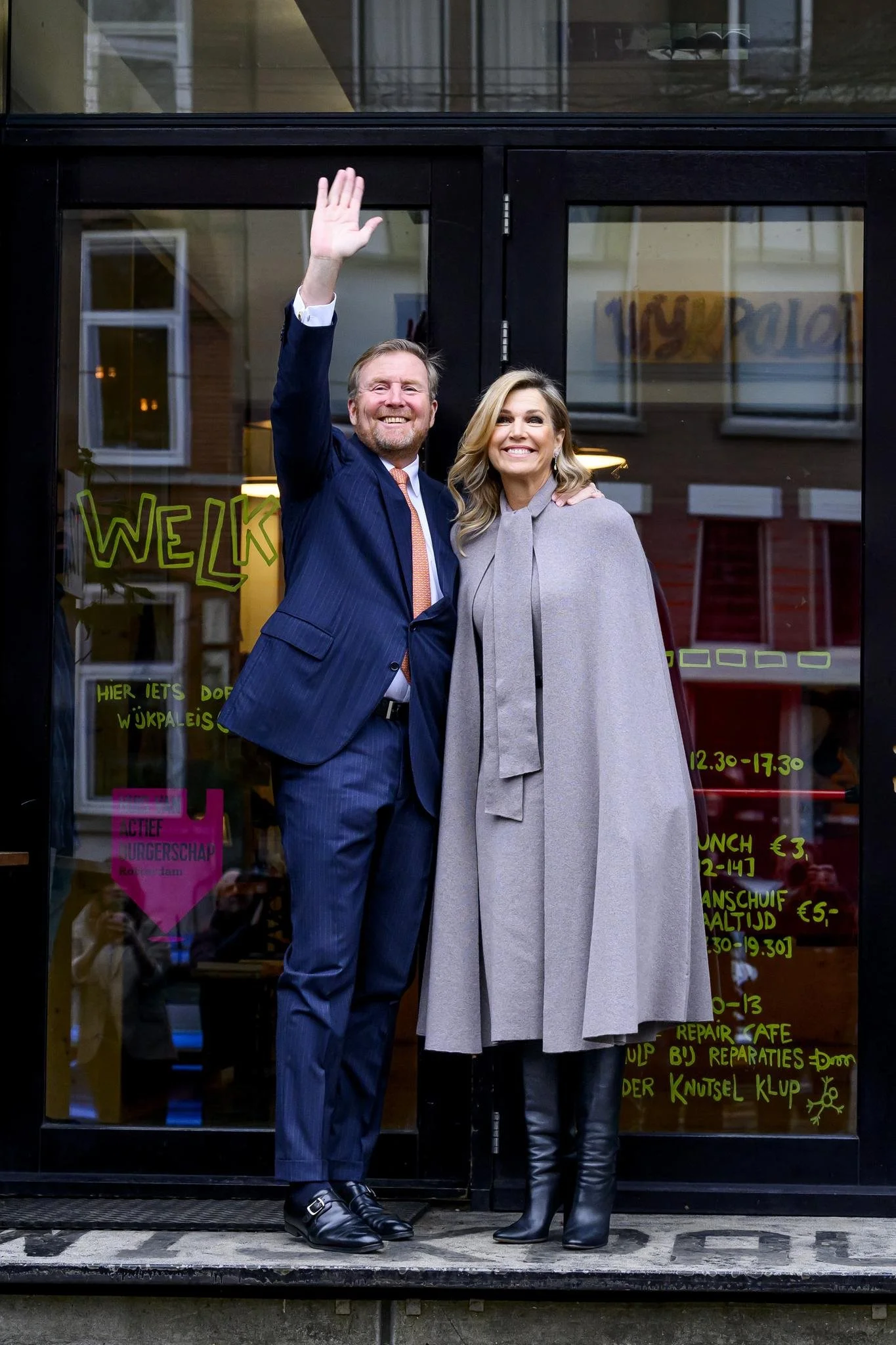 The King and Queen of The Netherlands Visit Community Centre in ...