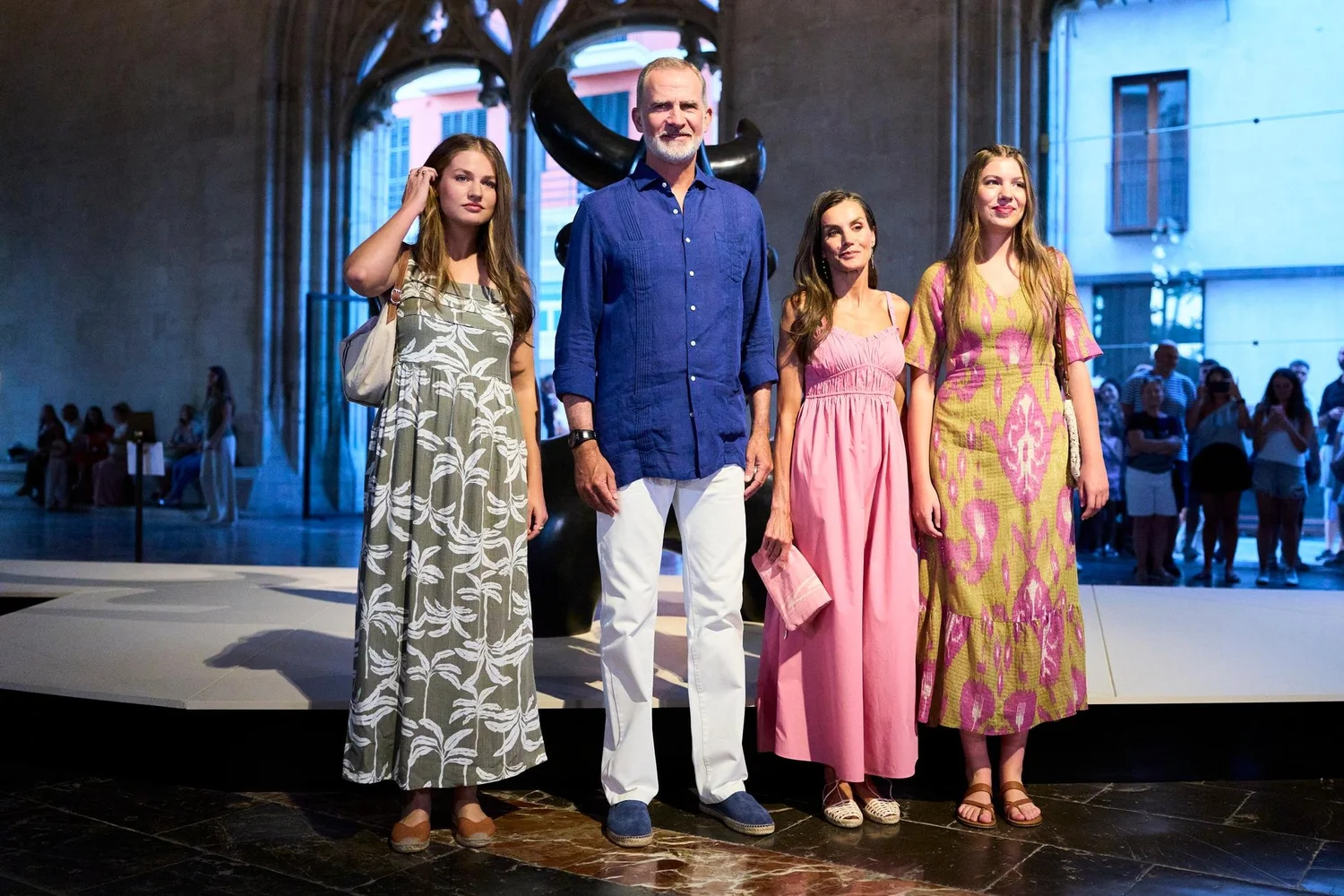 The Royal Family of Spain Visit Art Exhibition and Attend Casual Dinner ...