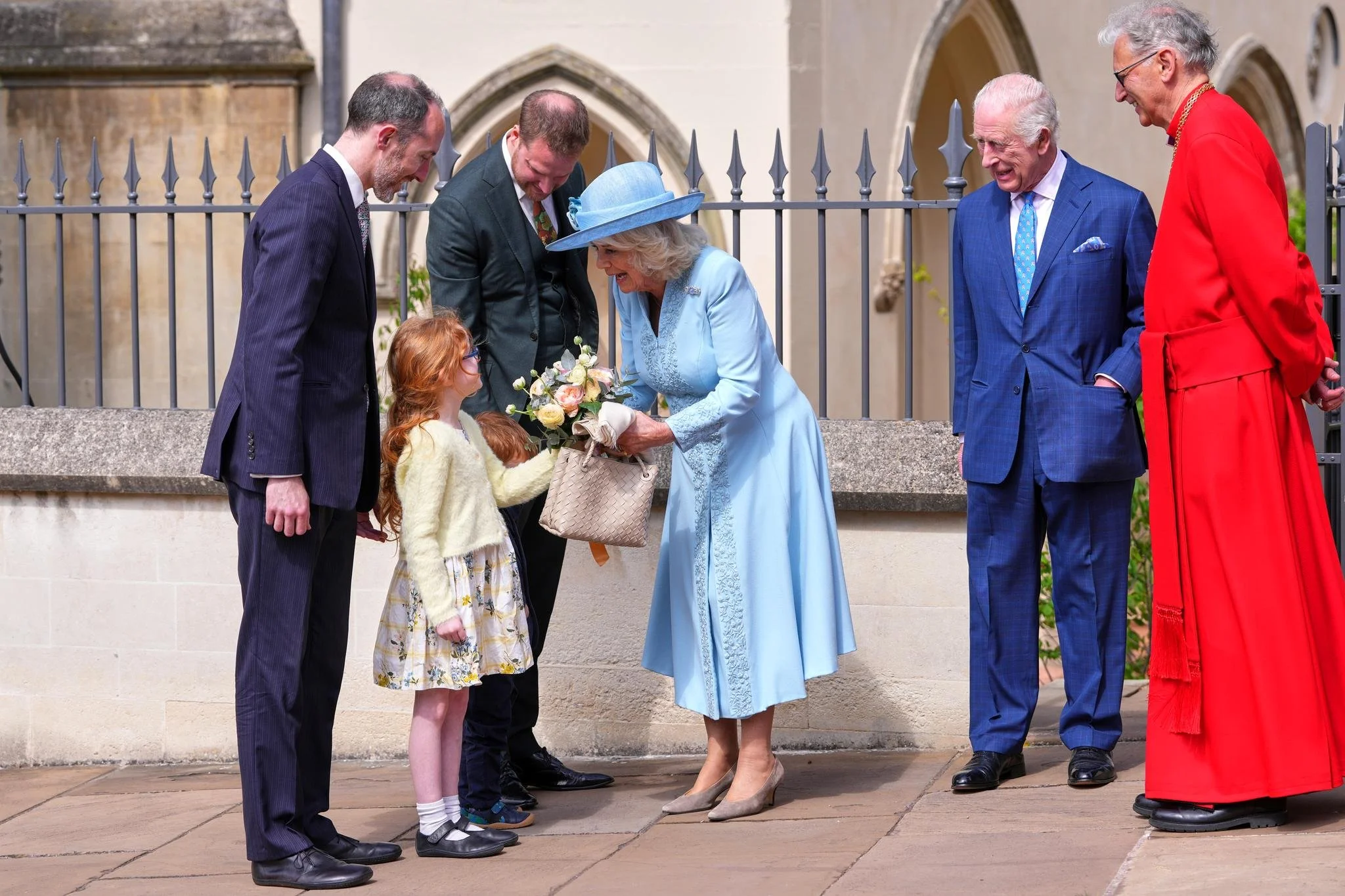 The King and Queen of the United Kingdom Attend Easter Sunday Service ...