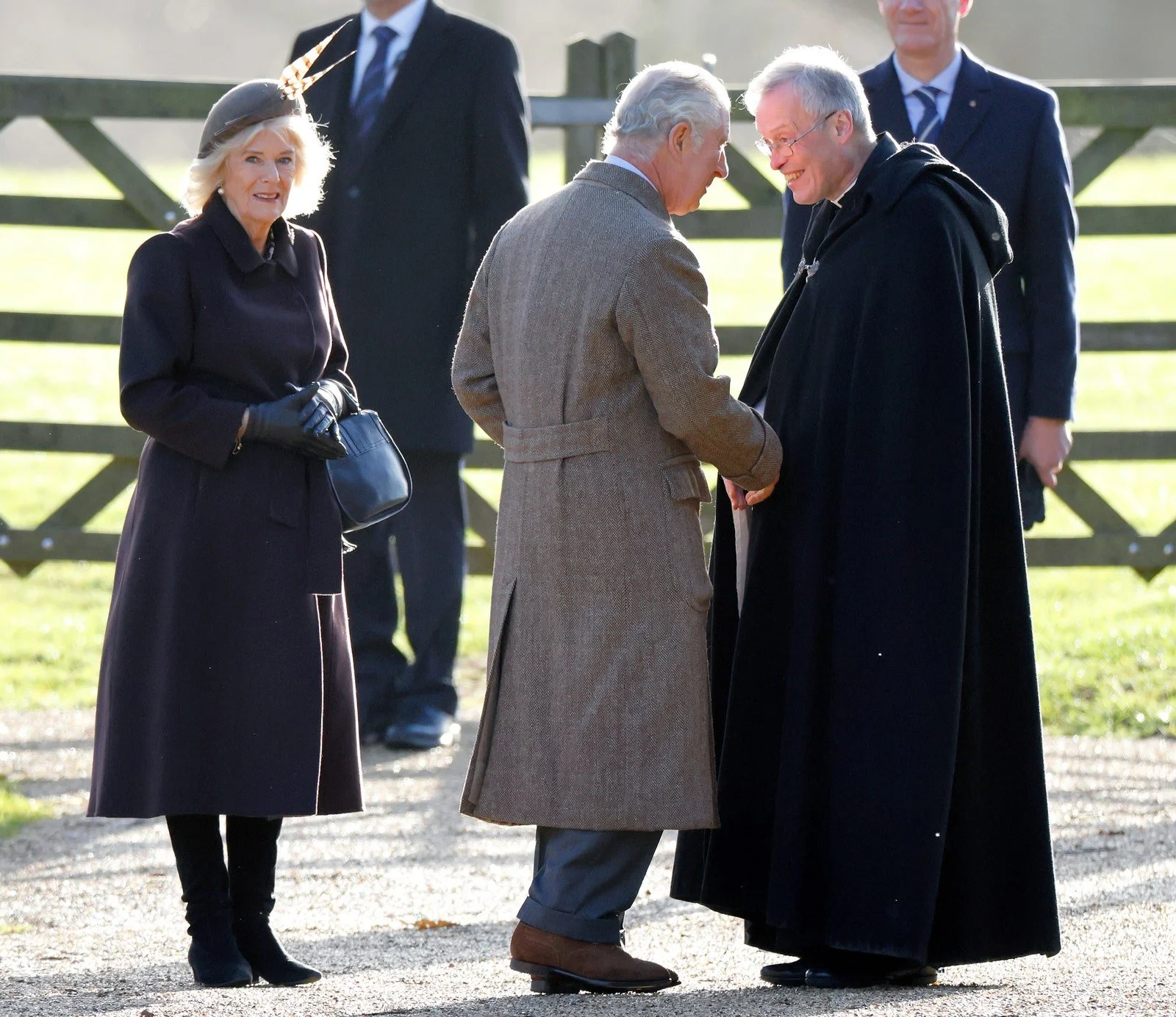 The King and Queen of the United Kingdom Attend New Year's Day Service ...