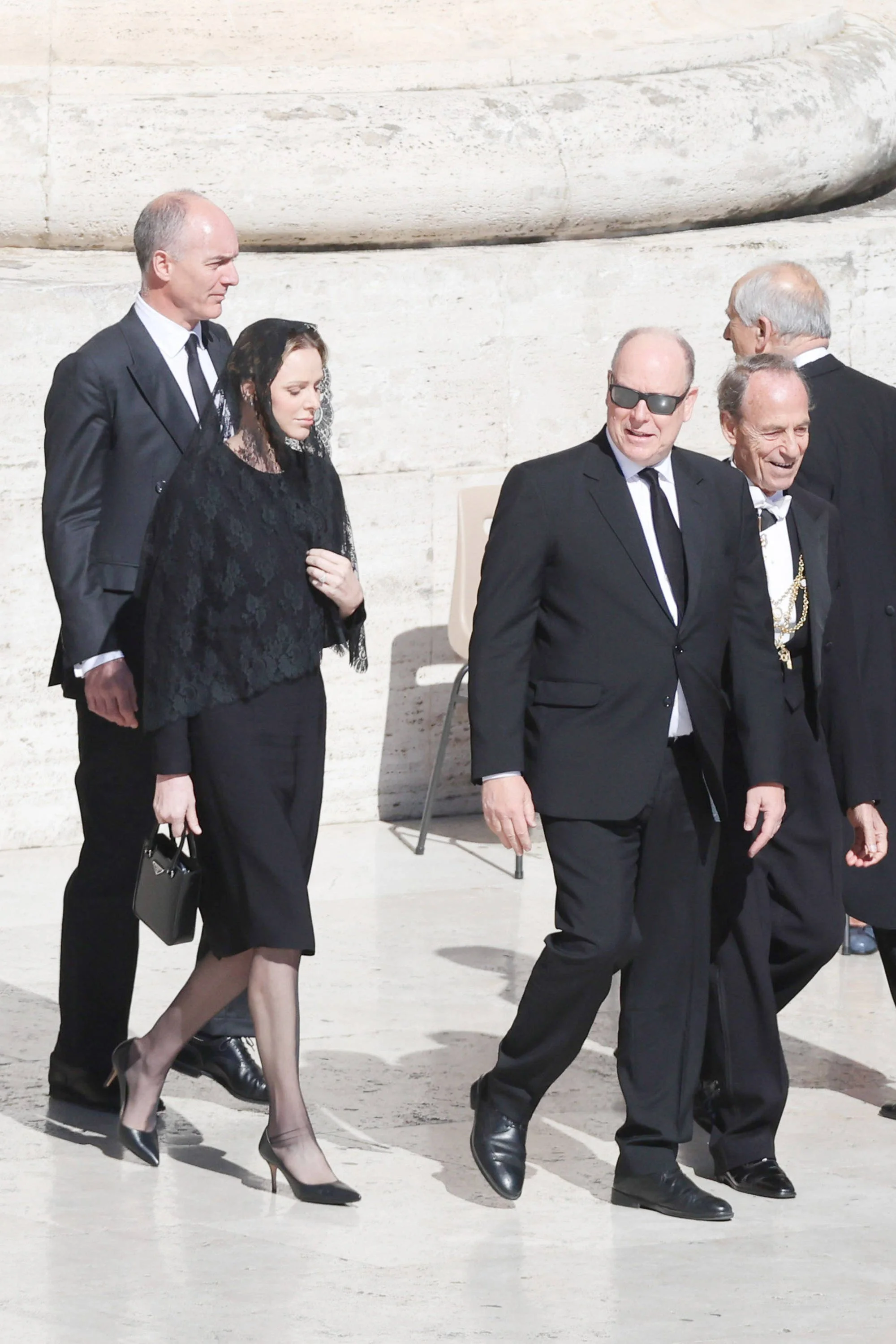 The Prince and Princess of Monaco Attend Funeral Mass of Pope Francis ...