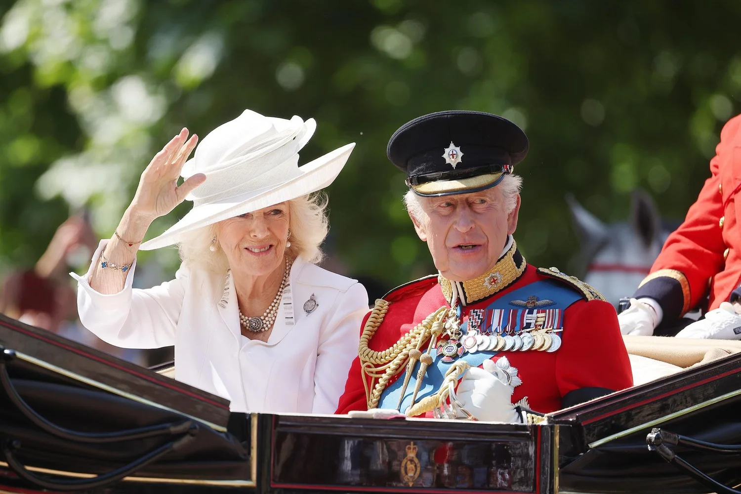 The King and Queen of the United Kingdom Attend Trooping The Colour ...