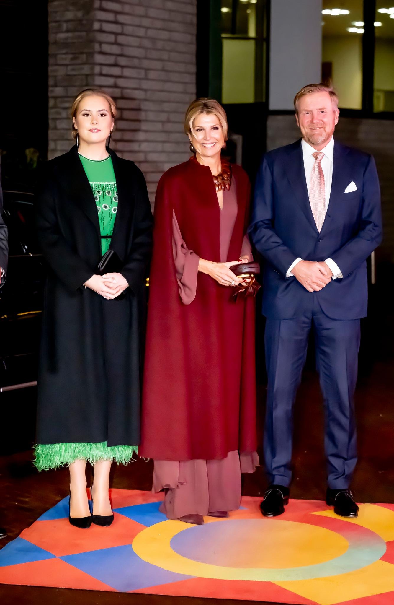 The King and Queen of the Netherlands and the Princess of Orange ...