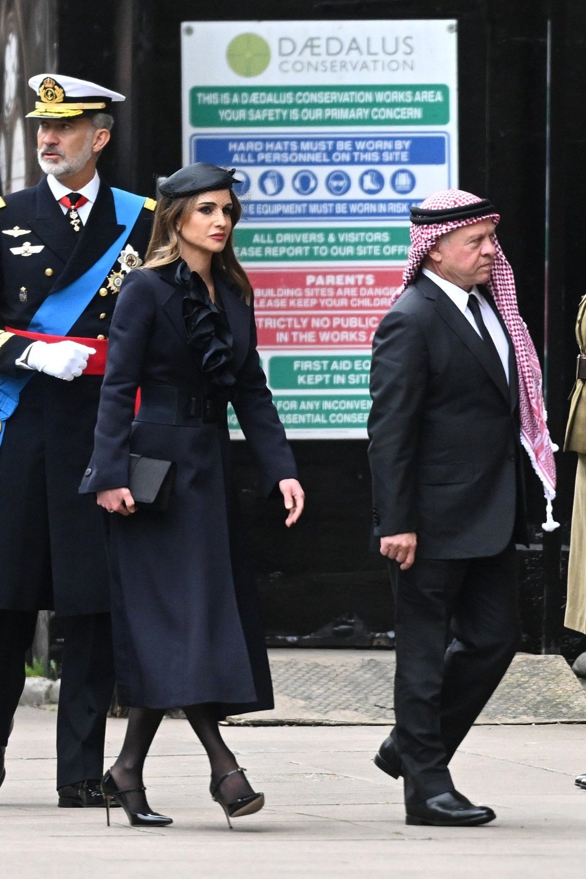 The King and Queen of Jordan Attend The State Funeral of Queen ...