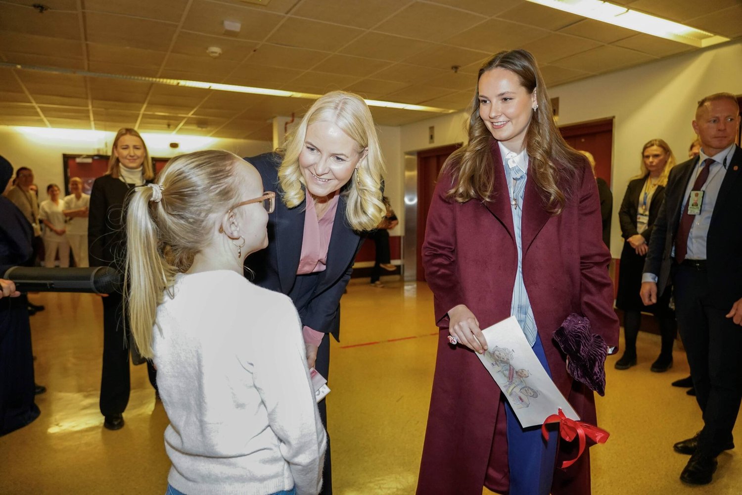 Crown Princess Mette-Marit and Princess Ingrid Alexandra Visit Drammen ...