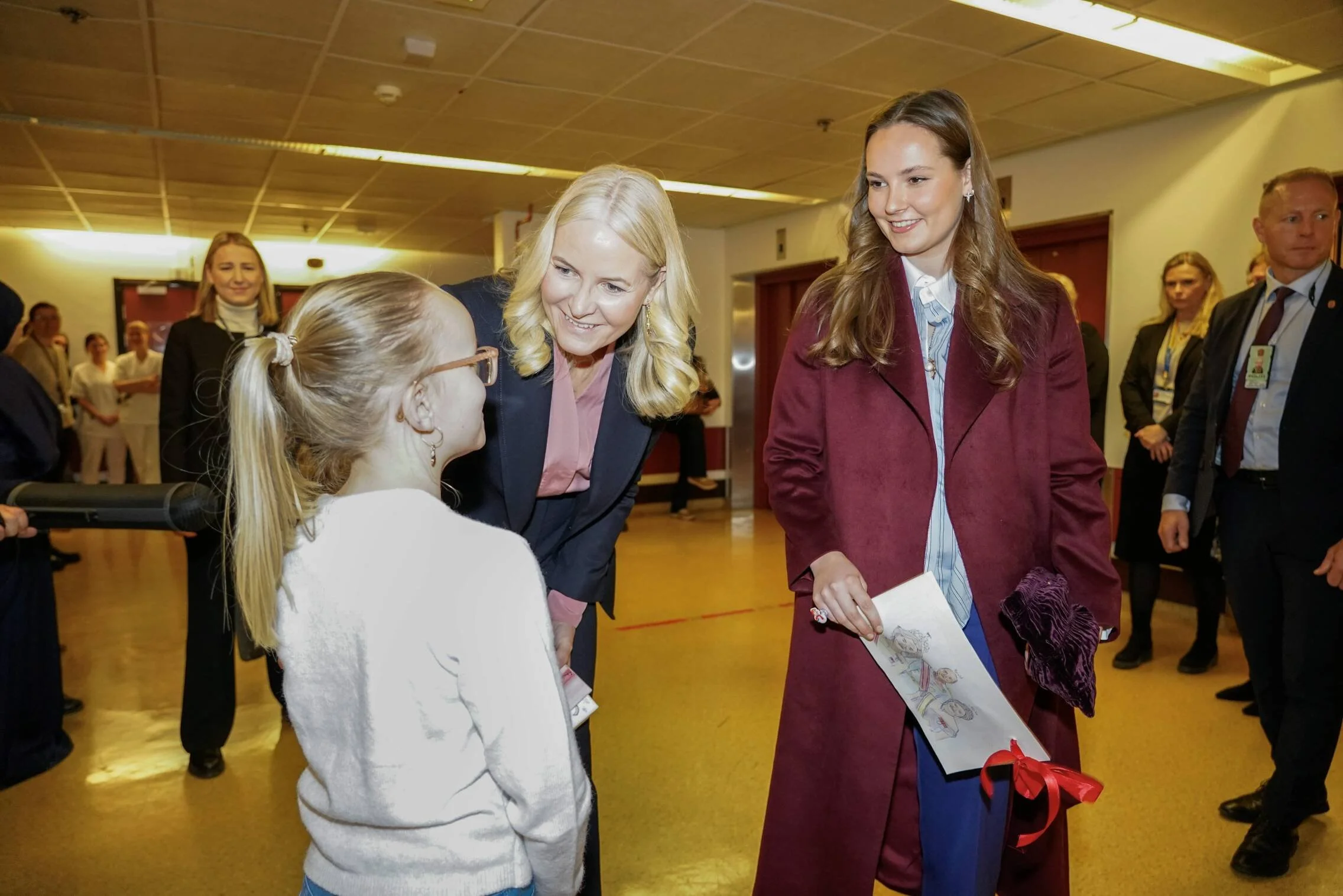 Crown Princess Mette-Marit and Princess Ingrid Alexandra Visit Drammen ...