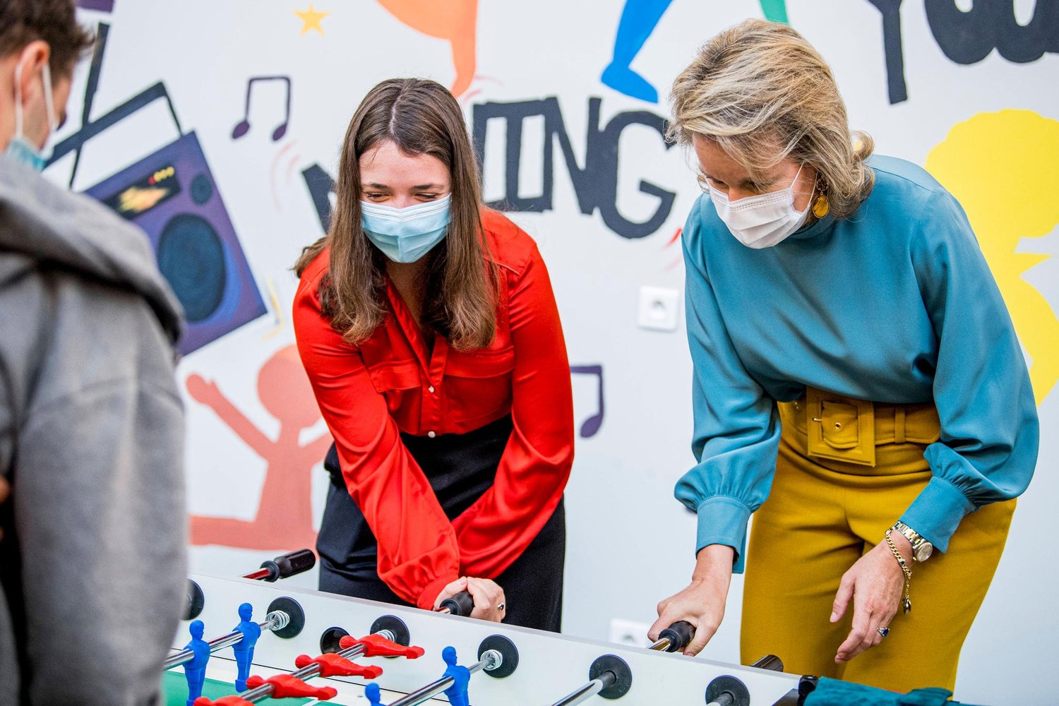 Queen Mathilde Visits RevArte Hospital — Royal Portraits Gallery