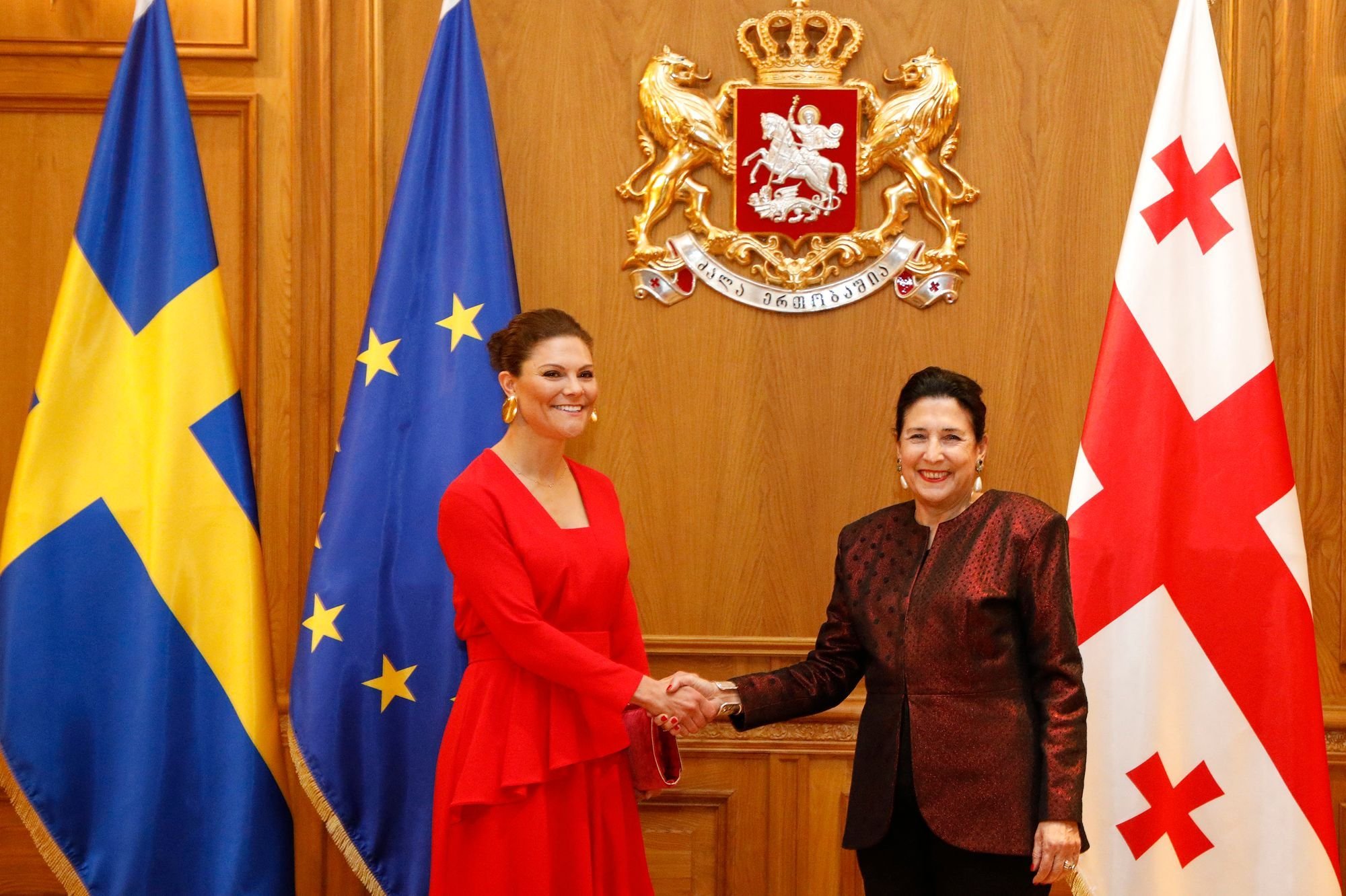Crown Princess Victoria Meets with the President of Georgia — Royal ...