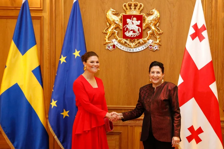 Crown Princess Victoria Meets with the President of Georgia — Royal ...