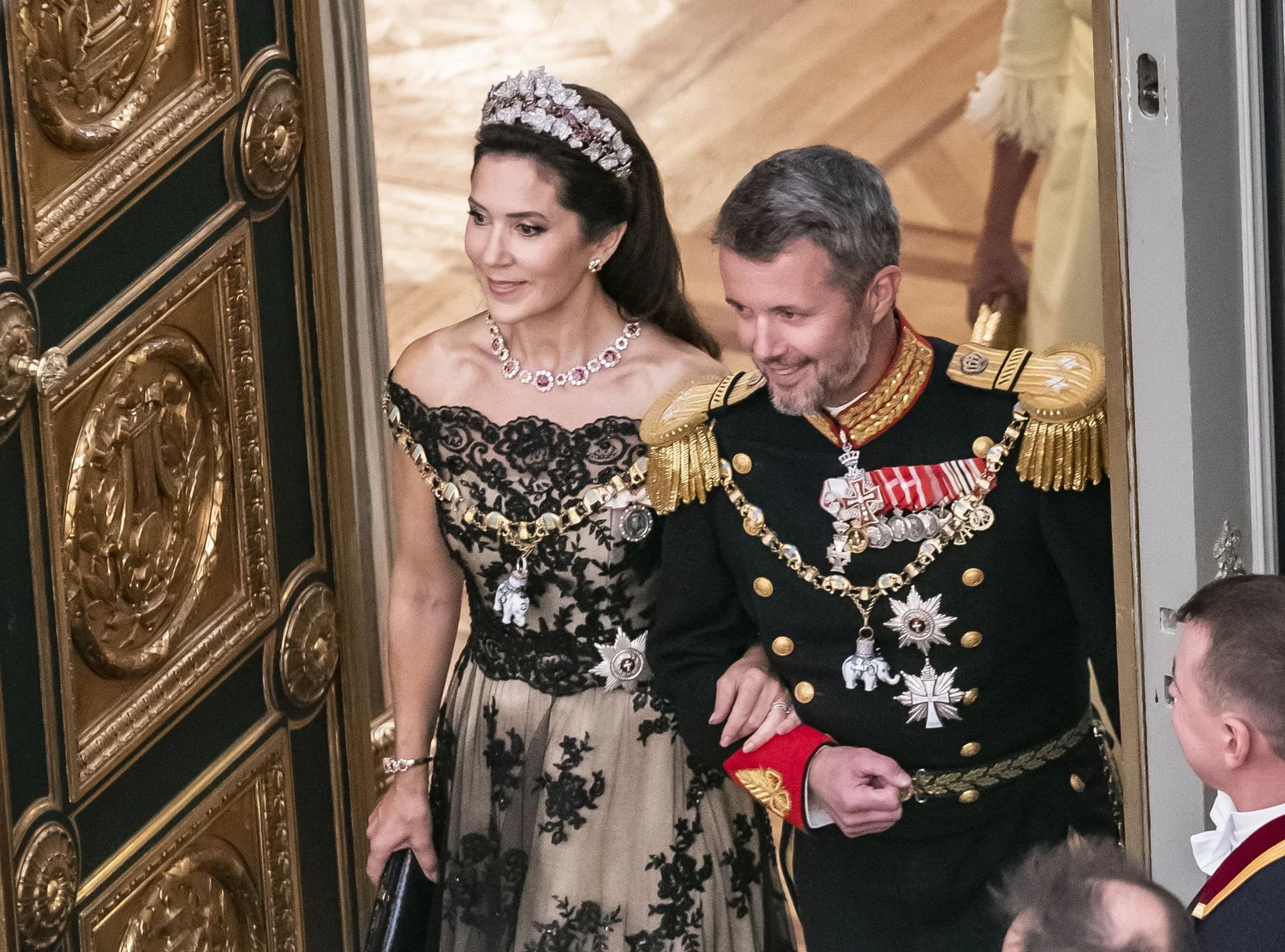 The Crown Prince and Crown Princess of Denmark Attend Banquet ...