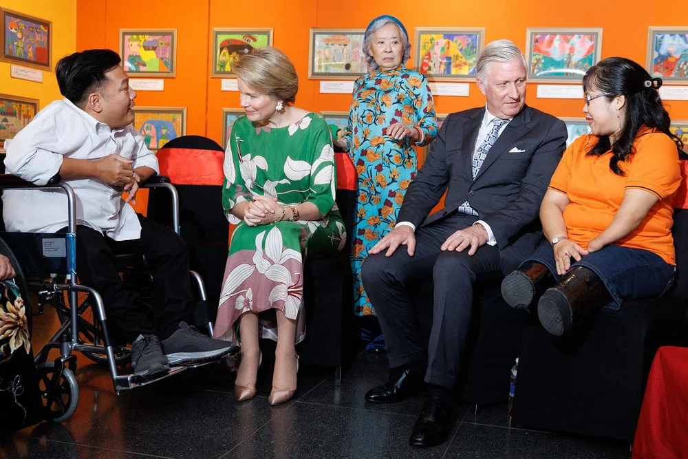 The King and Queen of the Belgians Meet with Victims of Orange Agent in ...